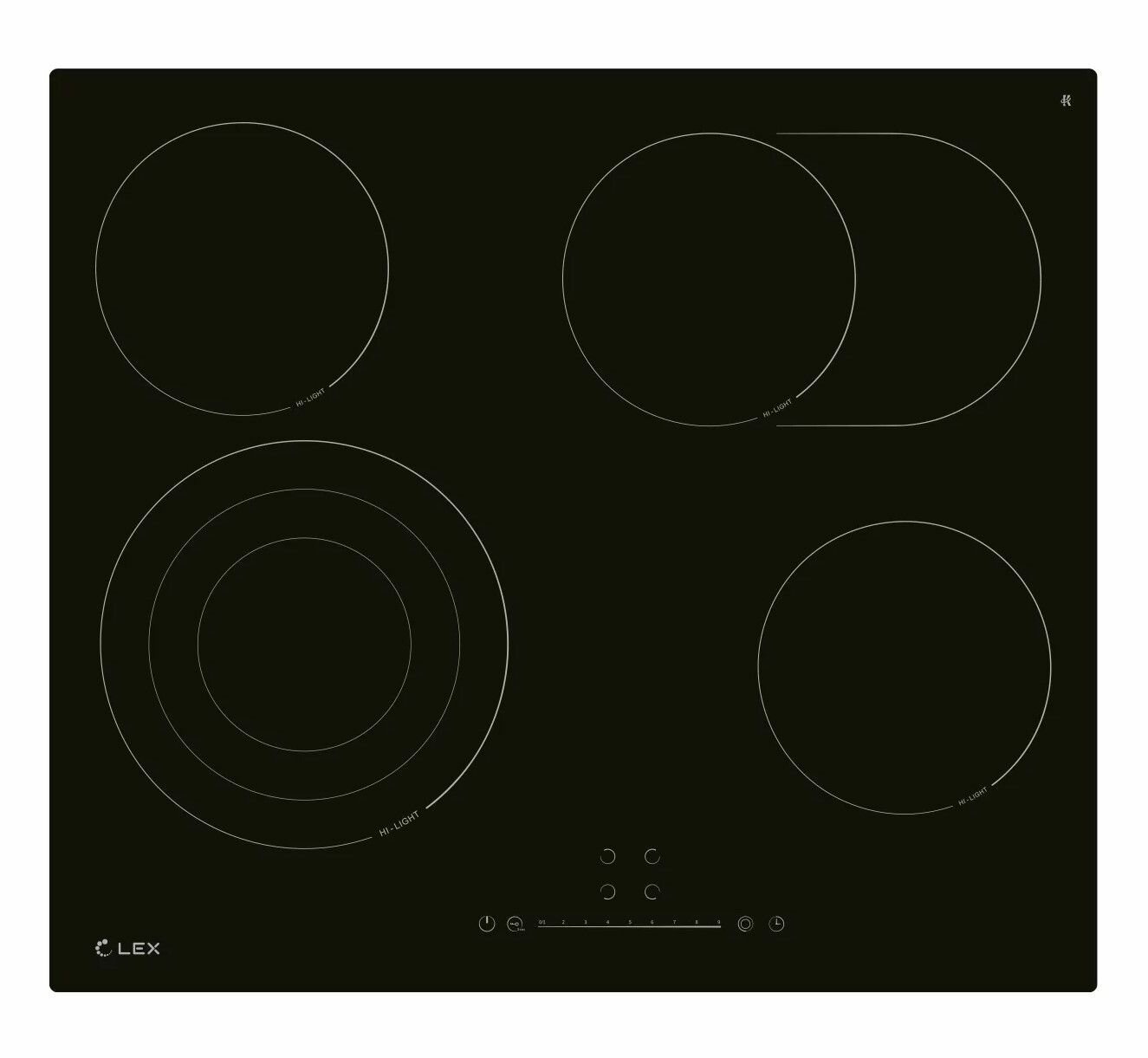 Электрическая варочная панель LEX EVH 642D BL