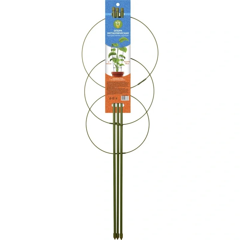 Опора для растений Garden Show Круглая 76x25x1.5 см металл, 2229839