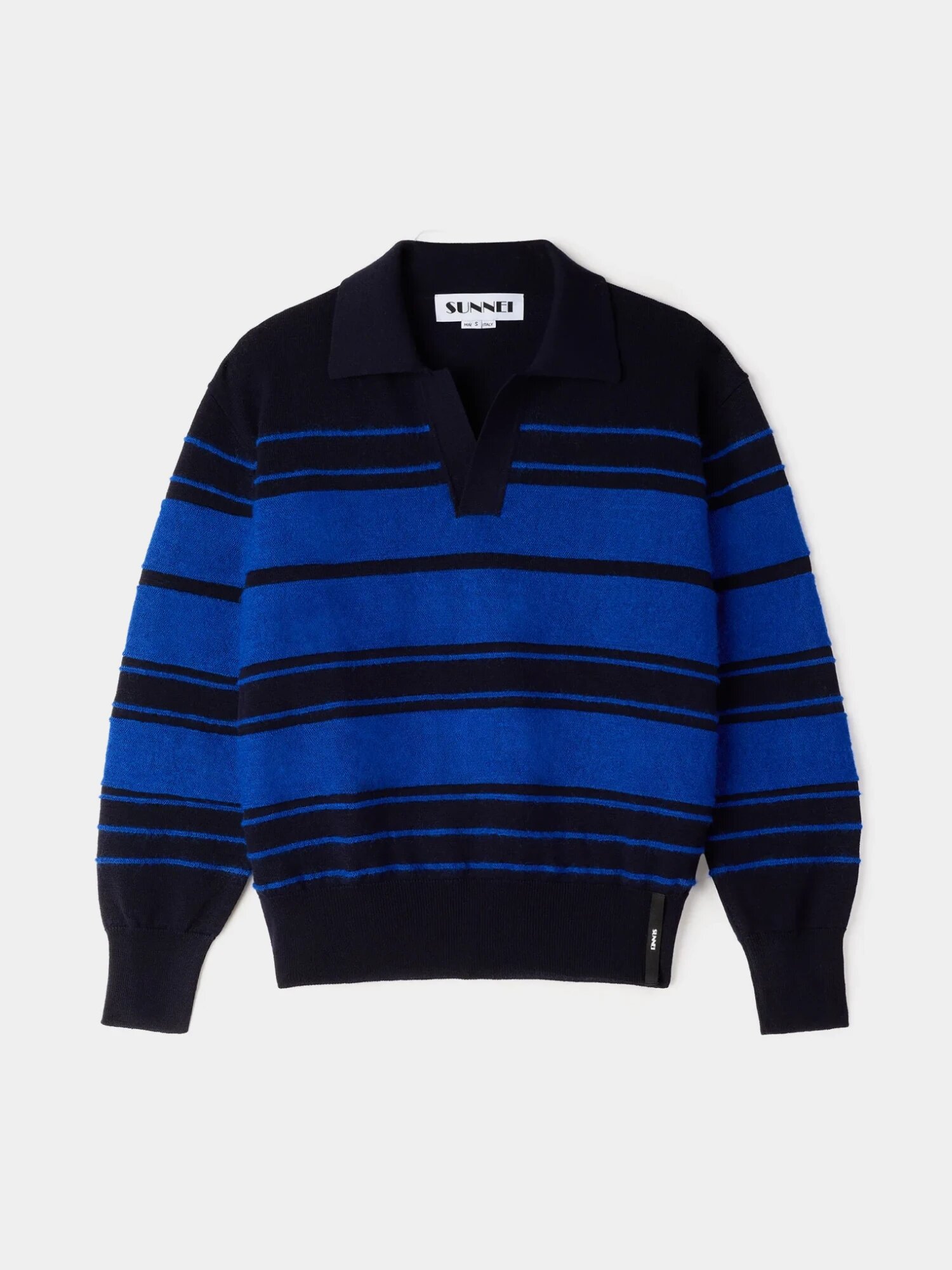 Пуловер Striped Knit Longsleeve Polo