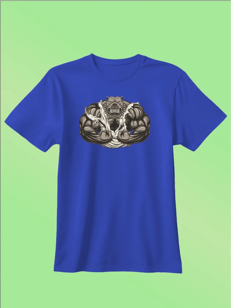 Футболка бодибилдинг питбуль