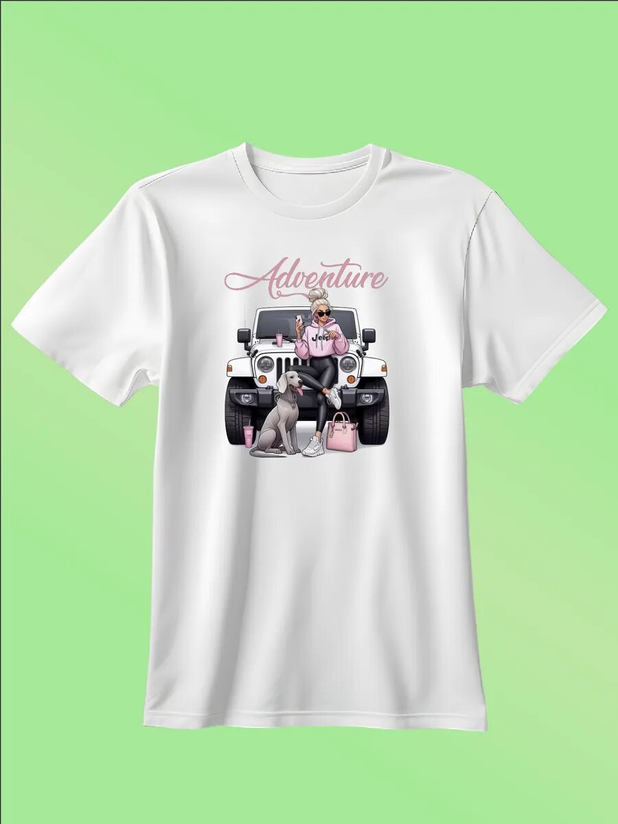 Футболка jeep путешествие adventure