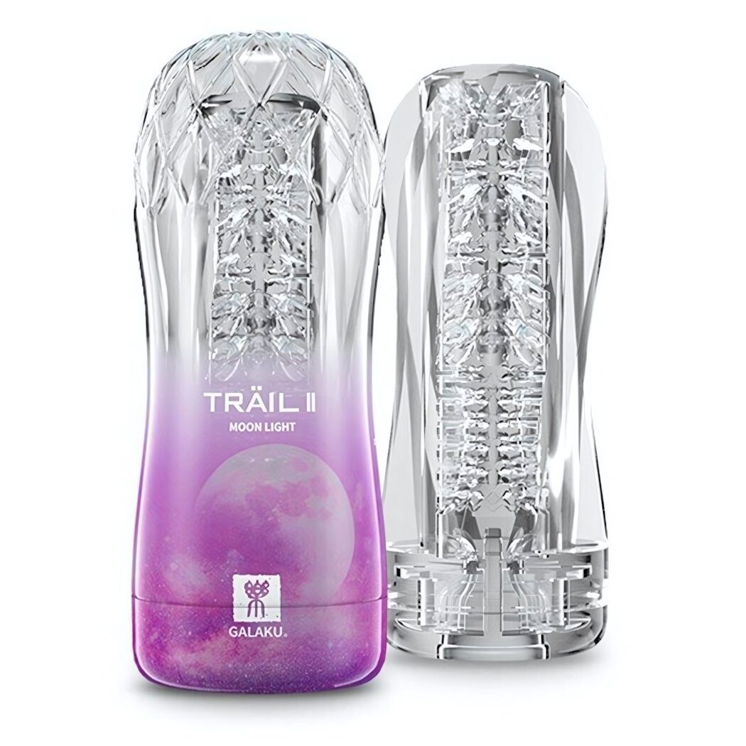Мастурбатор "Trail II Moon Light", TPE, прозрачный, 16.5×6.5 см, анатомический дизайн