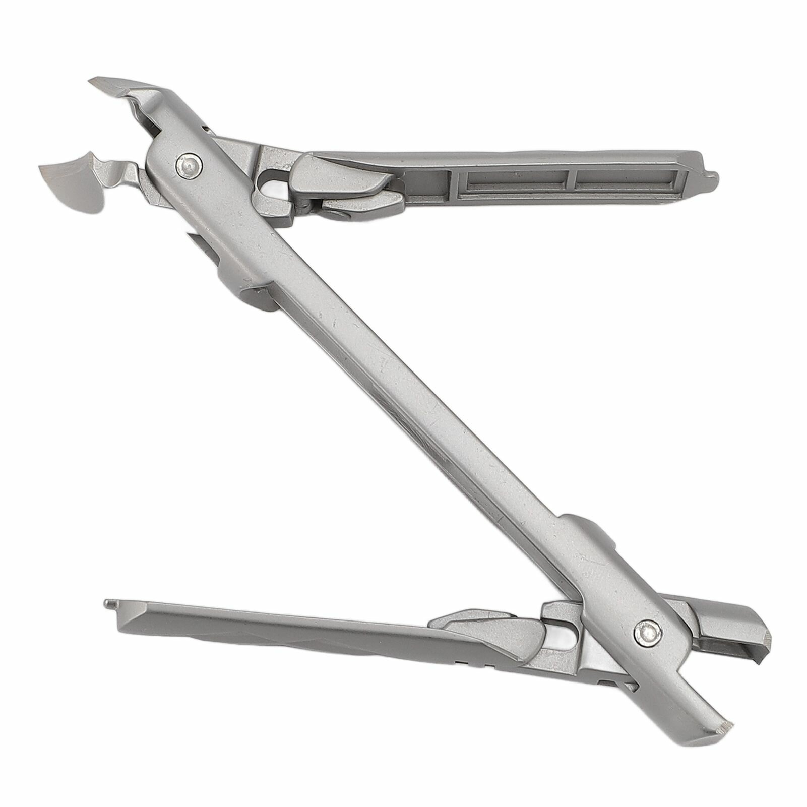 Складные маникюрные ножницы с двойной головкой из нержавеющей стали для домашнего использования, широкий opening, портативные и удобные для путешествий