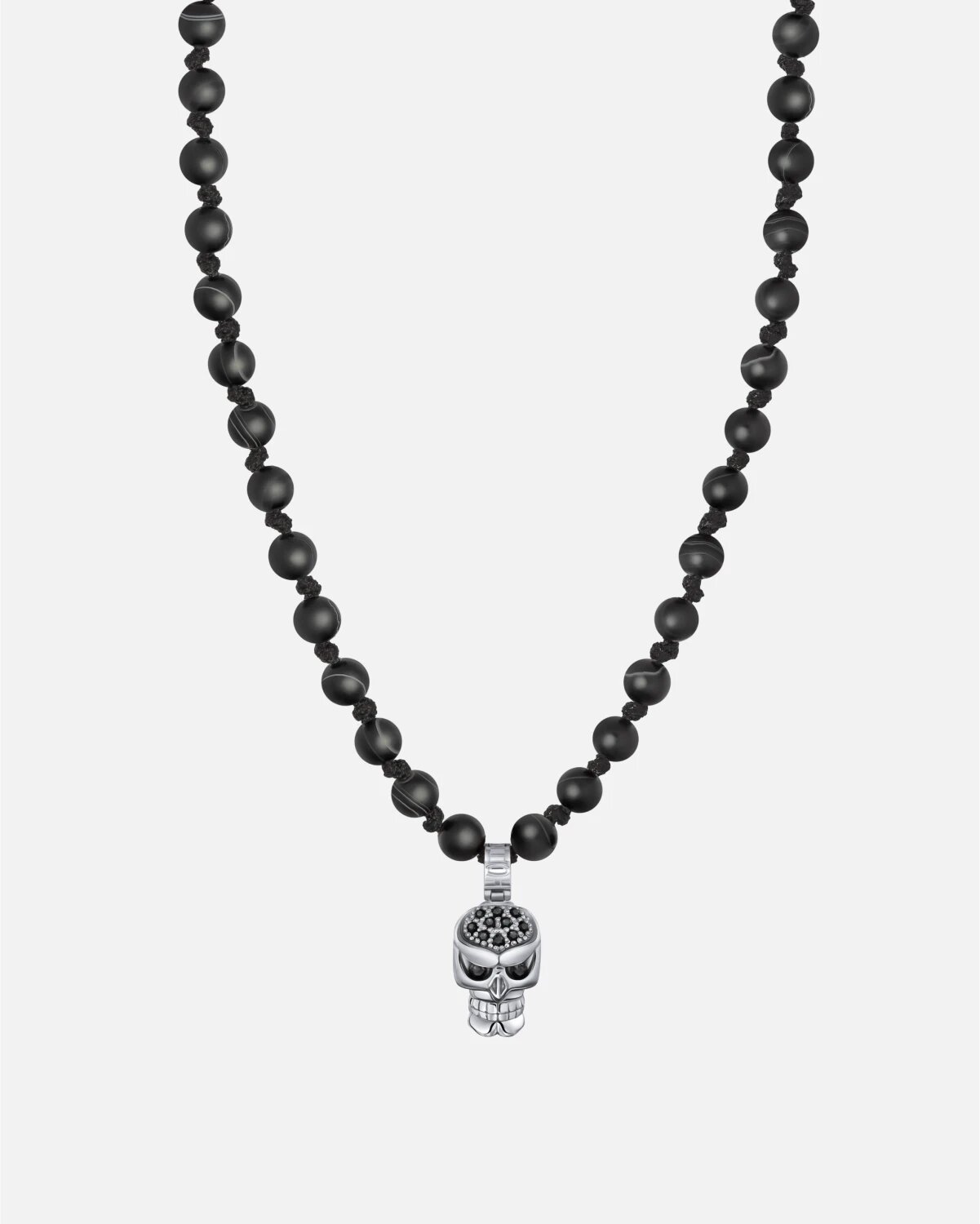 Подвеска, серебро, 925 проба, родирование, фианит, оникс