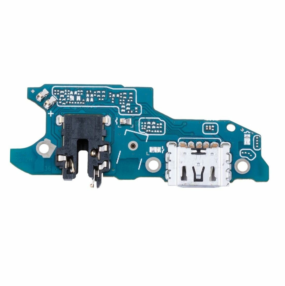 Плата нижняя для Oppo A17 (CPH2477), A17k (CPH2471) на системный разъем, разъем гарнитуры и микрофон