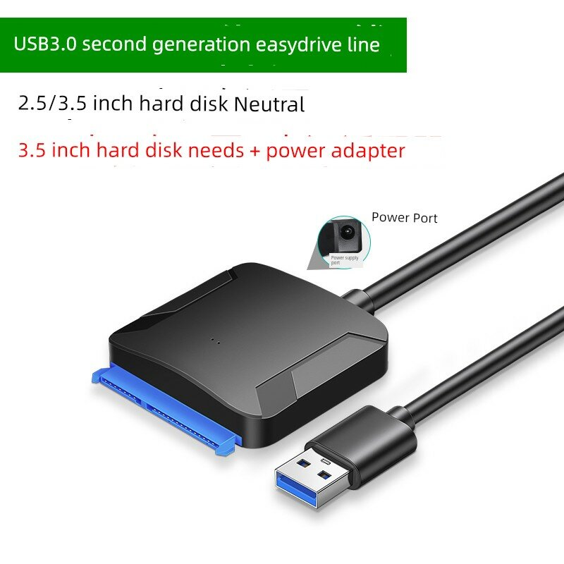 USB 3.0 Gen 2 SATA адаптерный кабель с разъемом питания для внешнего жесткого диска 2.5/3.5 дюймов, передача данных 10
