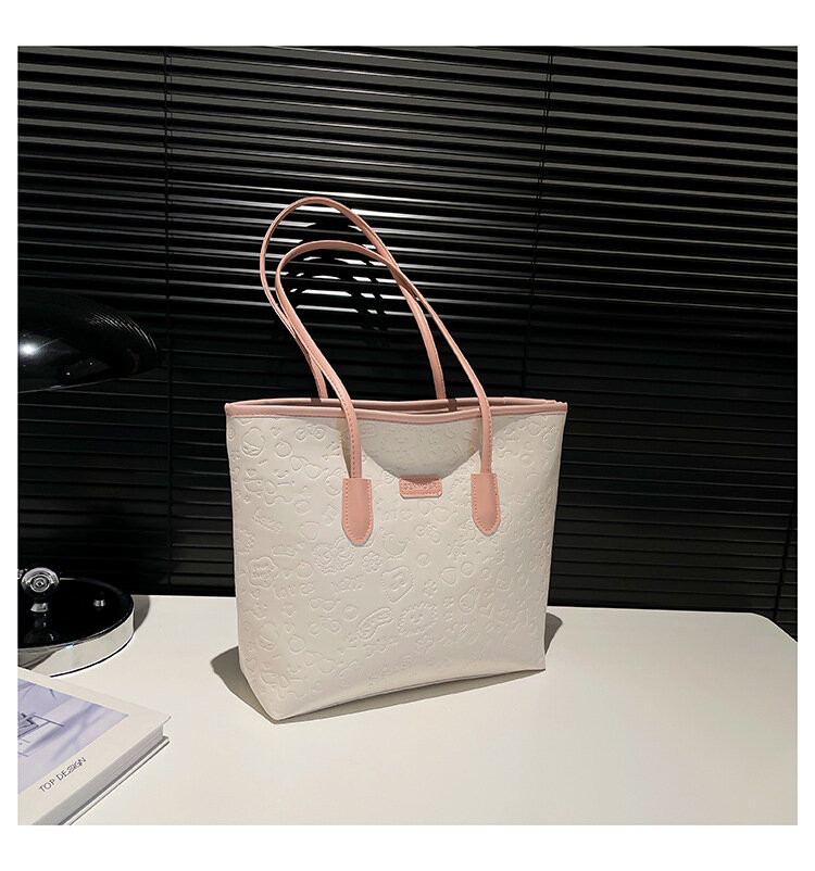 Кросс-бодерная простая повседневная сумка большой вместимости для женщин 2025 весна-лето модная универсальная сумка для работы и поездок через плечо