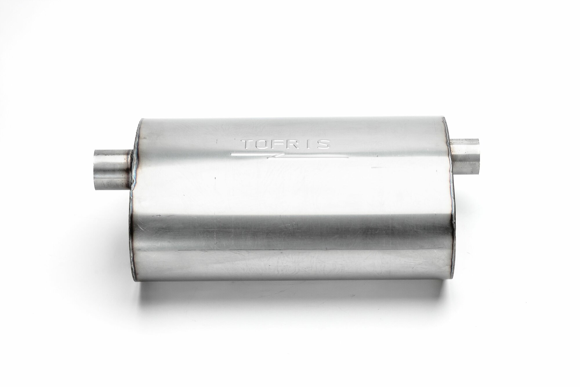 Глушитель универсальный 134х265х400 вход бок. 51мм, вых. центр. 51мм AISI409 1915 Polmostrow