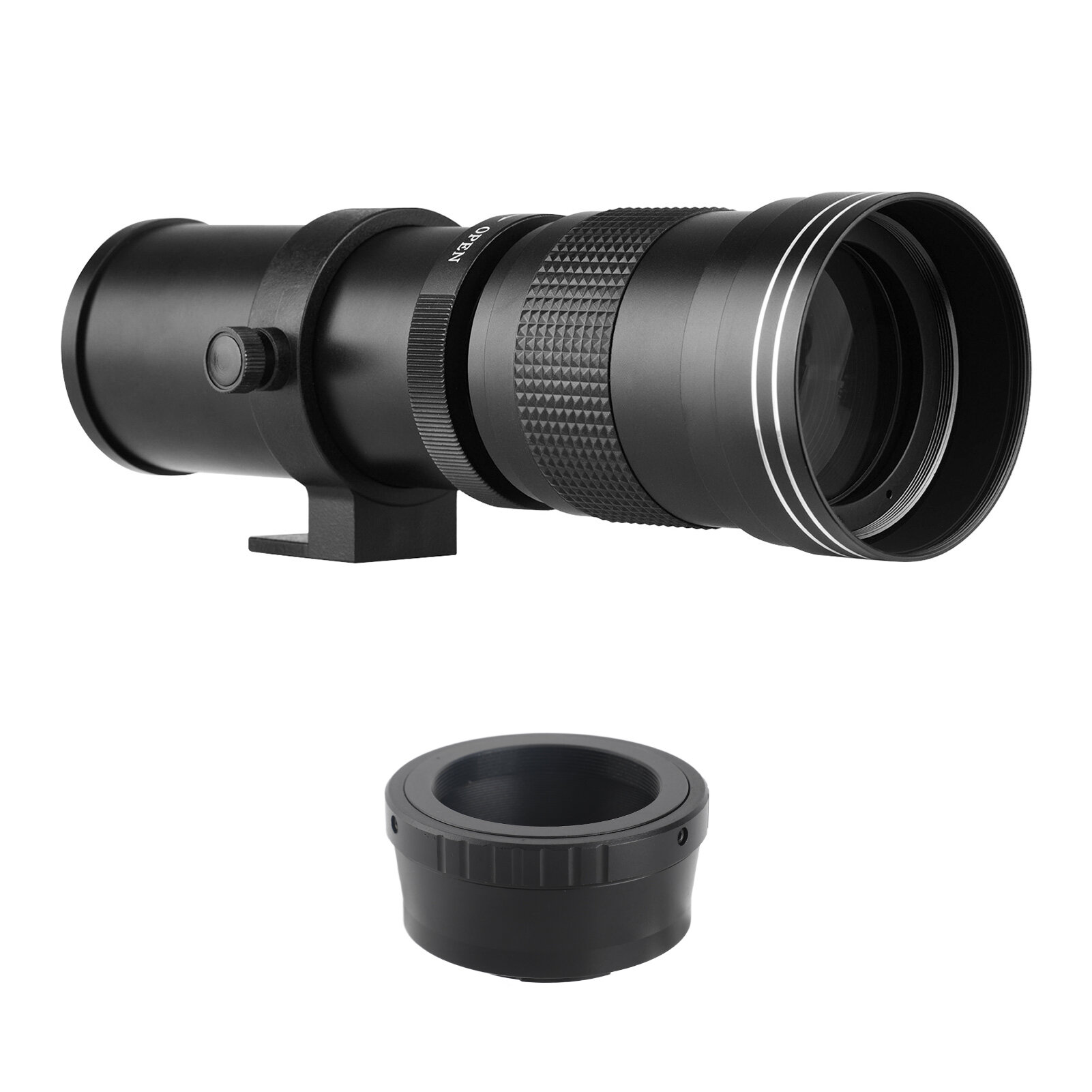 Объектив MF Супертелевизионный Зум F/8.3-16 420-800мм с адаптером M4/3 для Panasonic и Olympus