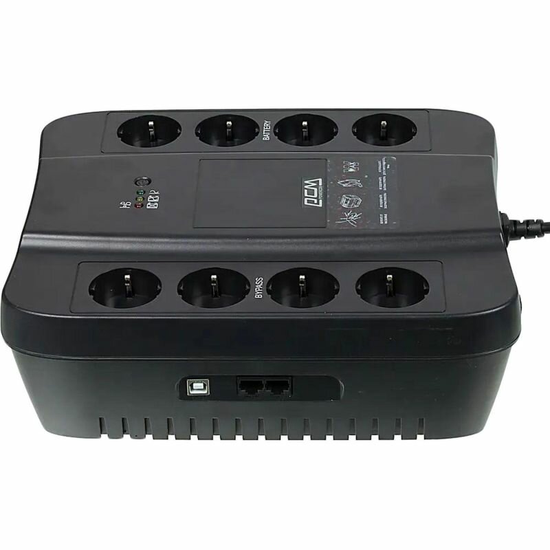 ИБП Powercom SPIDER SPD-650U, Line-Int, 650VA/390W, 8xEURO, USB