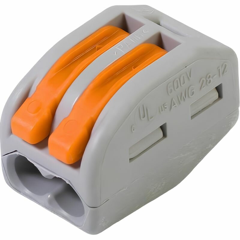 Клемма WAGO 222-412 (2х2,5мм2 с рычажком) уп.(50шт) бтп