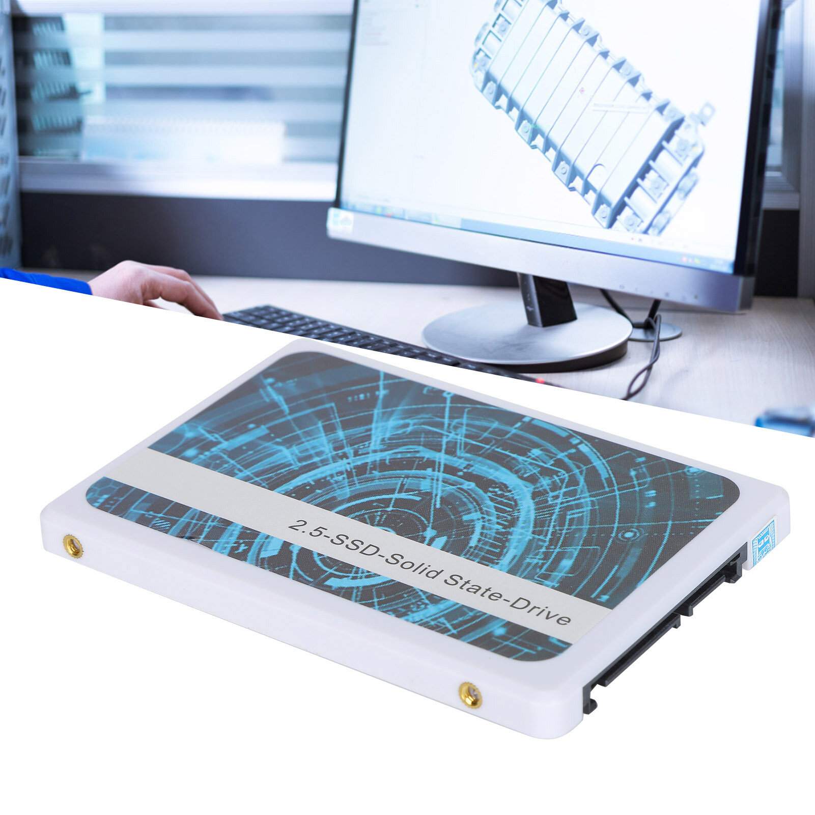 BU KING 2.5 дюймовый накопитель белый высокоскоростной пластиковый жесткий диск для настольных компьютеров ноутбуков ПК 8ГБ SATA3 70-500М/с 0℃~70℃ поддержка OS X Linux WinXP Win7 Win8 Win10 TRIM Disable Delete Notification ECC Smart Error Correction 3W-5W