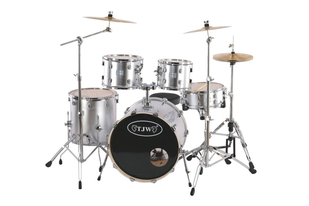 JW225-E1-SL Барабанная установка (2 коробки), серебристая, TJW