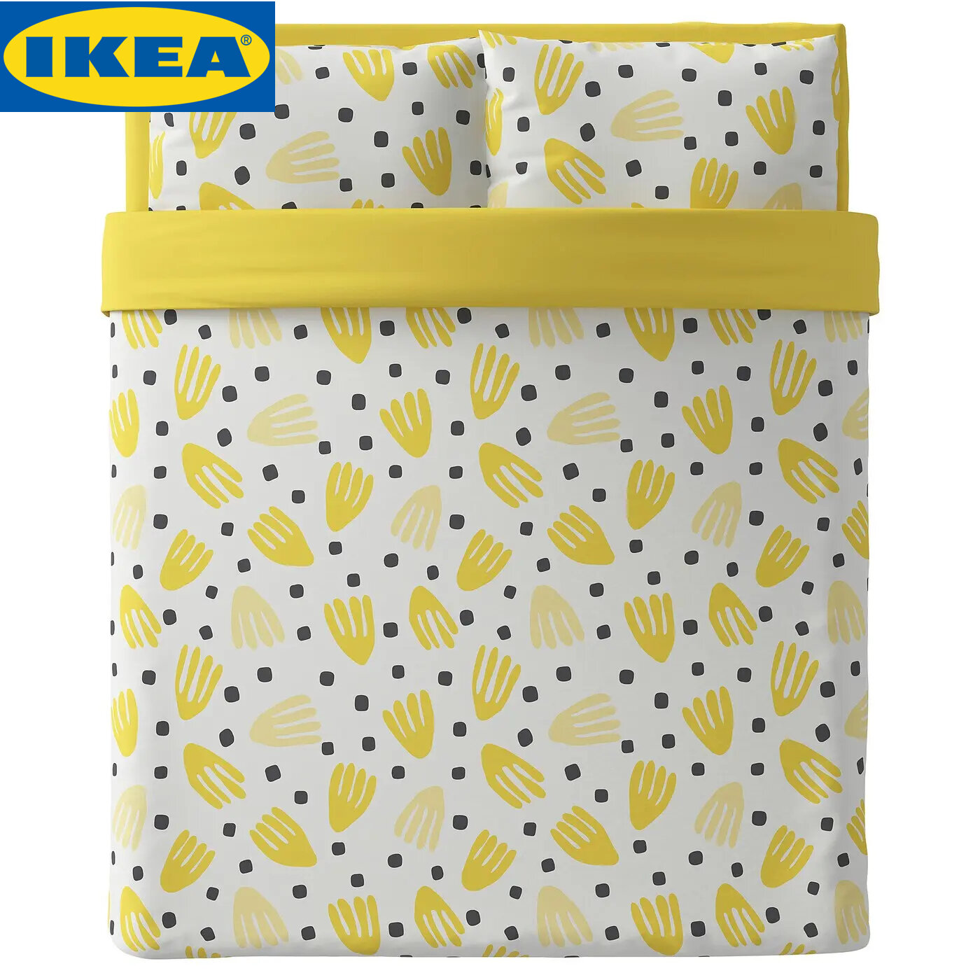 Постельное белье икеа/IKEA, BRUKSVARA, пододеяльник+простыня +2 наволочка, 230х200/50х80cm