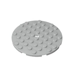 GOBRICKS Круглые пластины 8x8