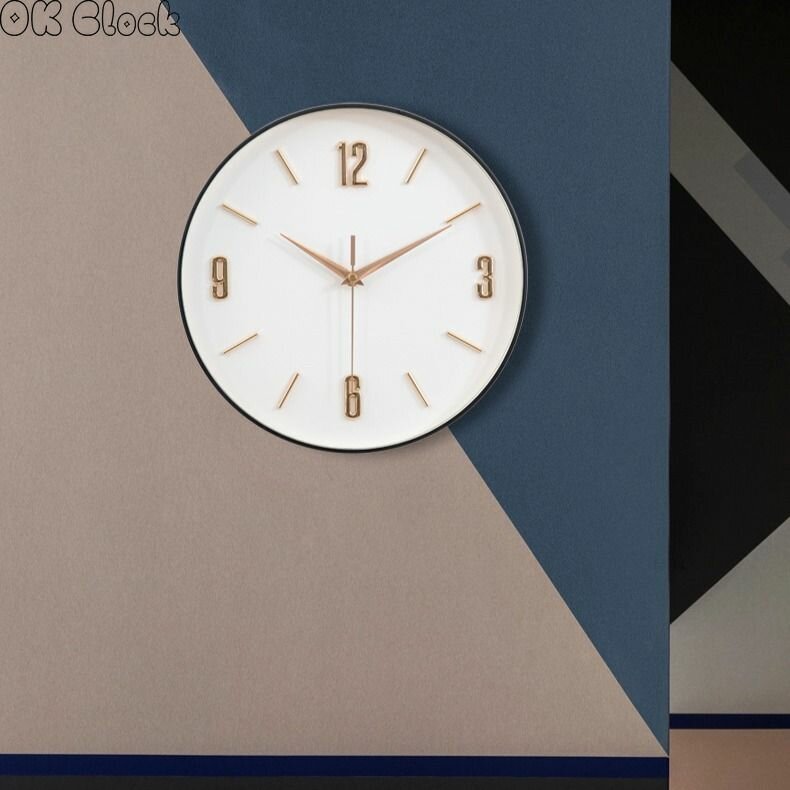 Часы настенные, латунная рама