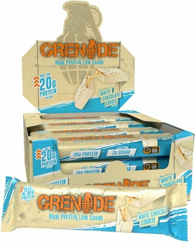 Набор протеиновых батончиков Grenade High Protein White Chocolate Cookie, 12 x 60г