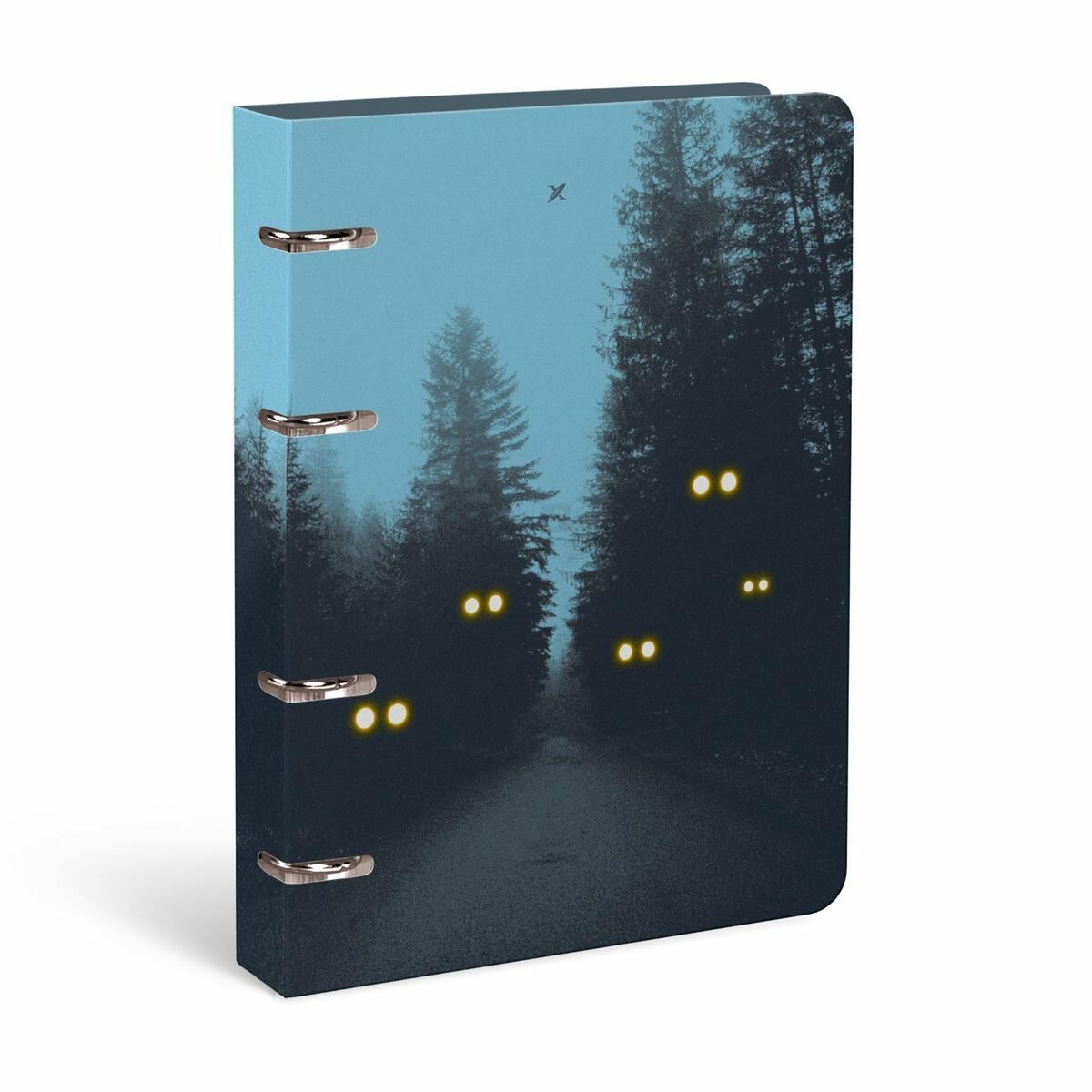 Тетрадь на кольцах 120л, А5+ Lorex Night Horror, клетка, интегральная обложка (Lxnbcl-Nh)