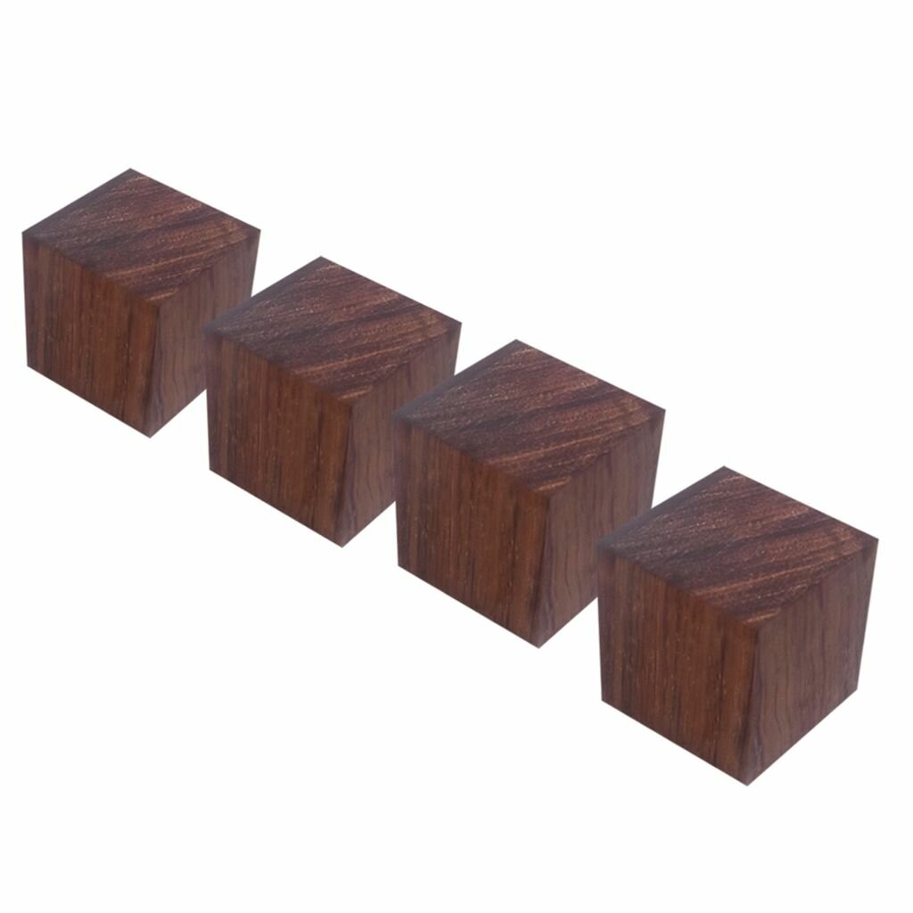 Запчасть для аудиотехники, Квадратная деревянная подставка - 4 шт.