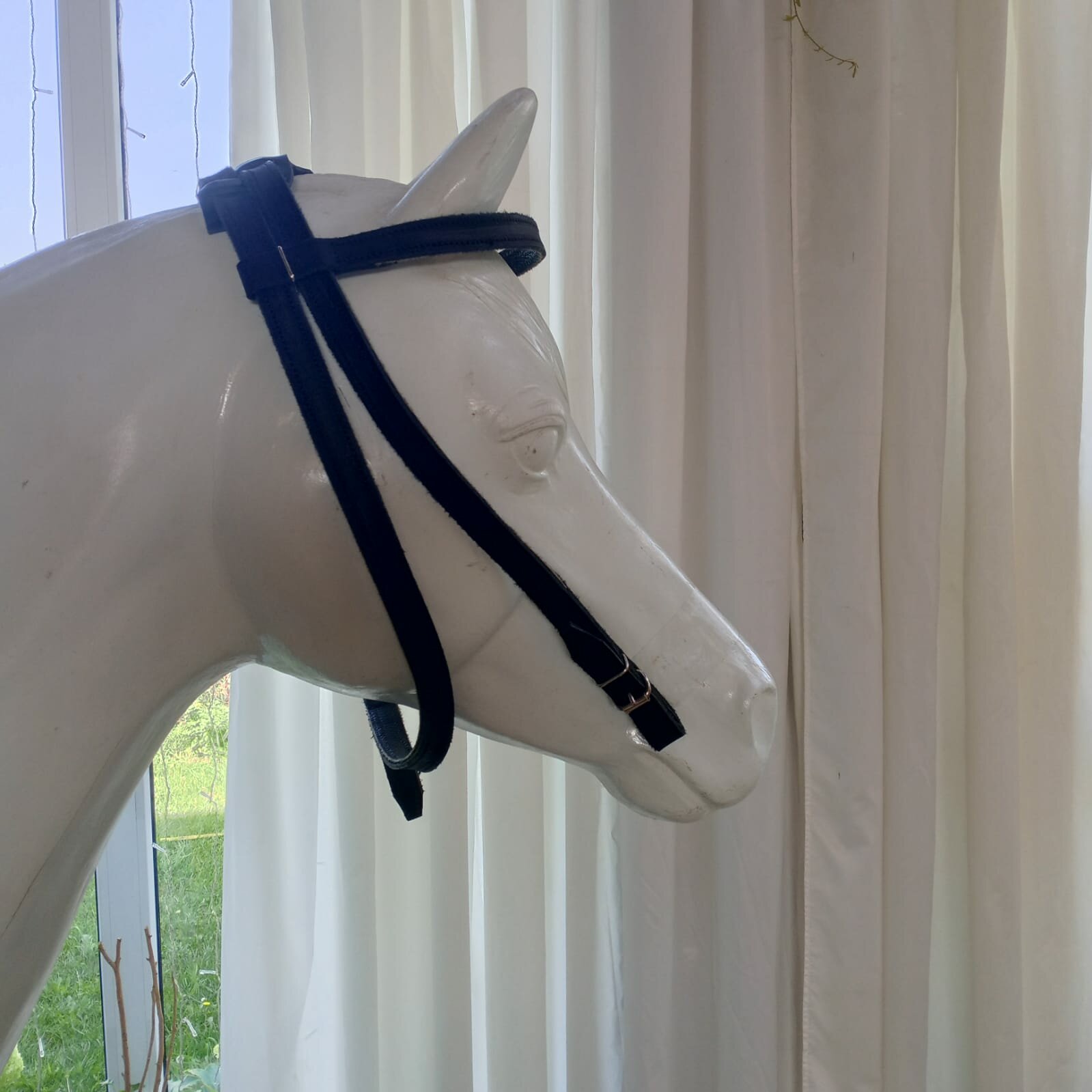 Уздечка (оголовье), кожаная. Спорт