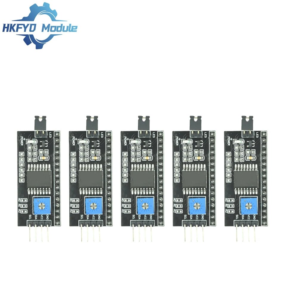 Модуль адаптера I2C/SPI LCD1602 PCF8574 для ЖК-дисплея 1602/2004