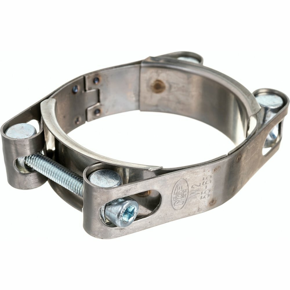 Силовой двухболтовый шарнирный хомут MGF 1-22-20-2-55-65