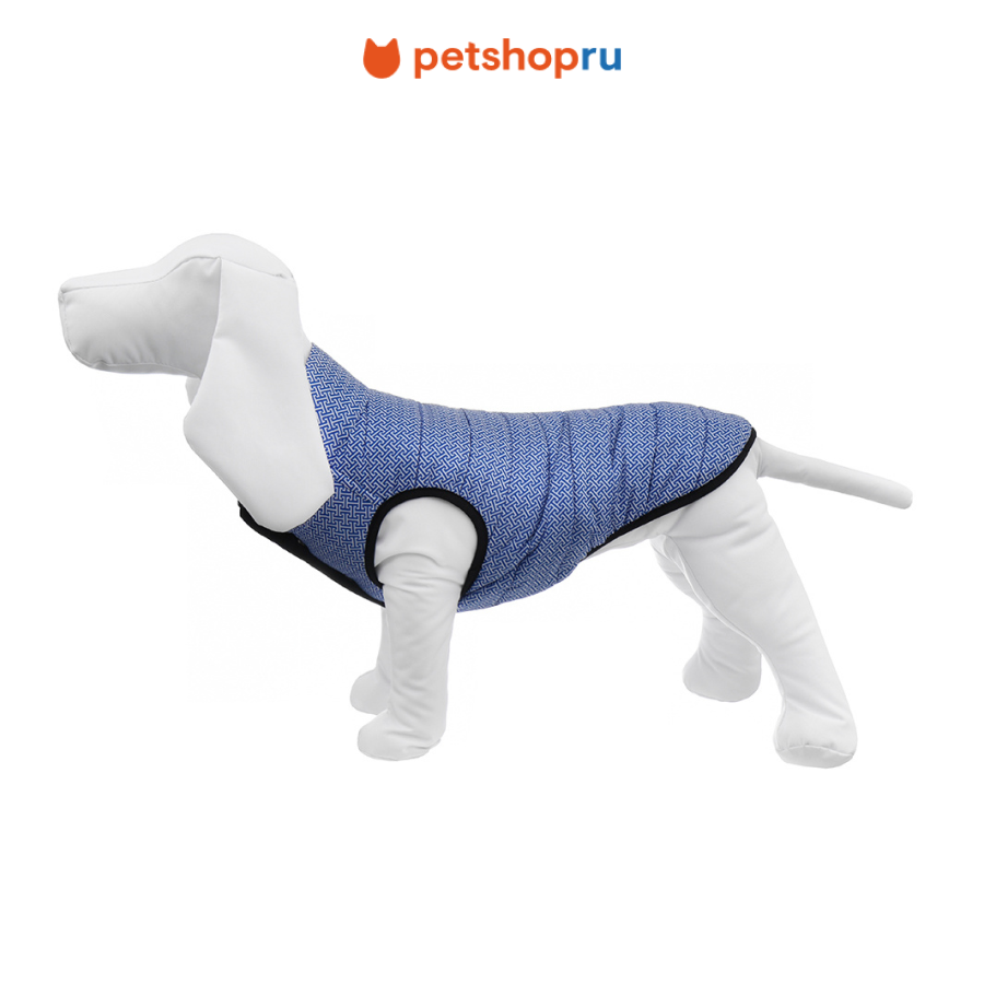 Lelap одежда Жилетка "Аутрэ" для собак, синий, L, спинка 37-40 см, грудь 52-55 см