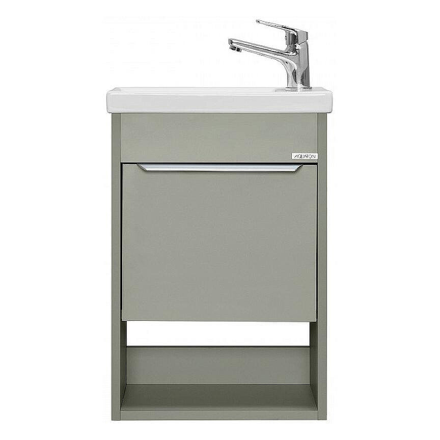 Тумба с раковиной Акватон Хоуп 40х22 1A287101HP9D0 хаки