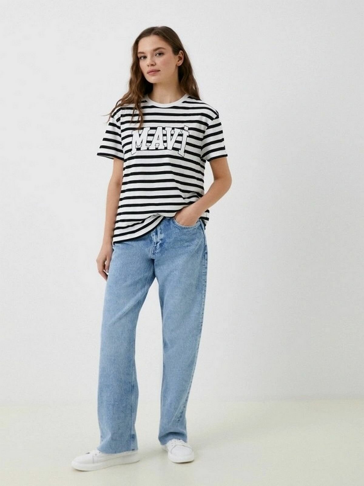 Джинсы широкие 