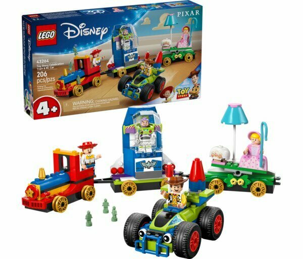 Конструктор LEGO Disney 43264 История игрушек: Праздничный поезд и радиоуправляемая машинка (Lego 43264)