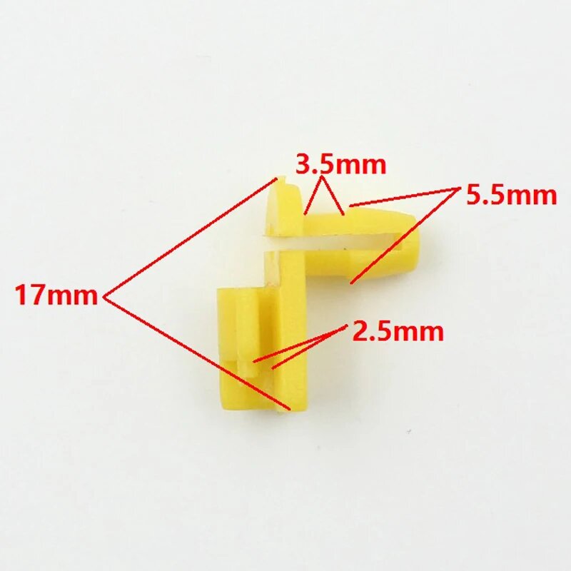 Пластиковые крепежные зажимы, фиксатор стержня дверного замка автомобиля, черного, желтого, белого цветов 331Y