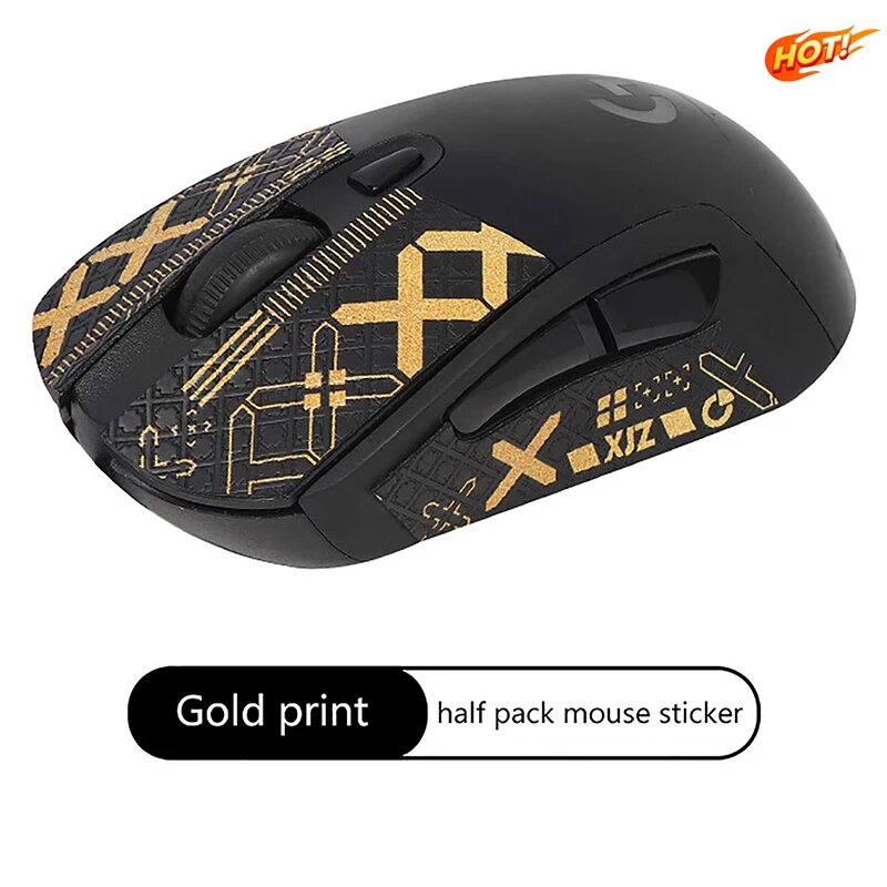 Mouse Sticker Gold Print Half Pack для Logitech G403 G603 G703, Цвет: GD