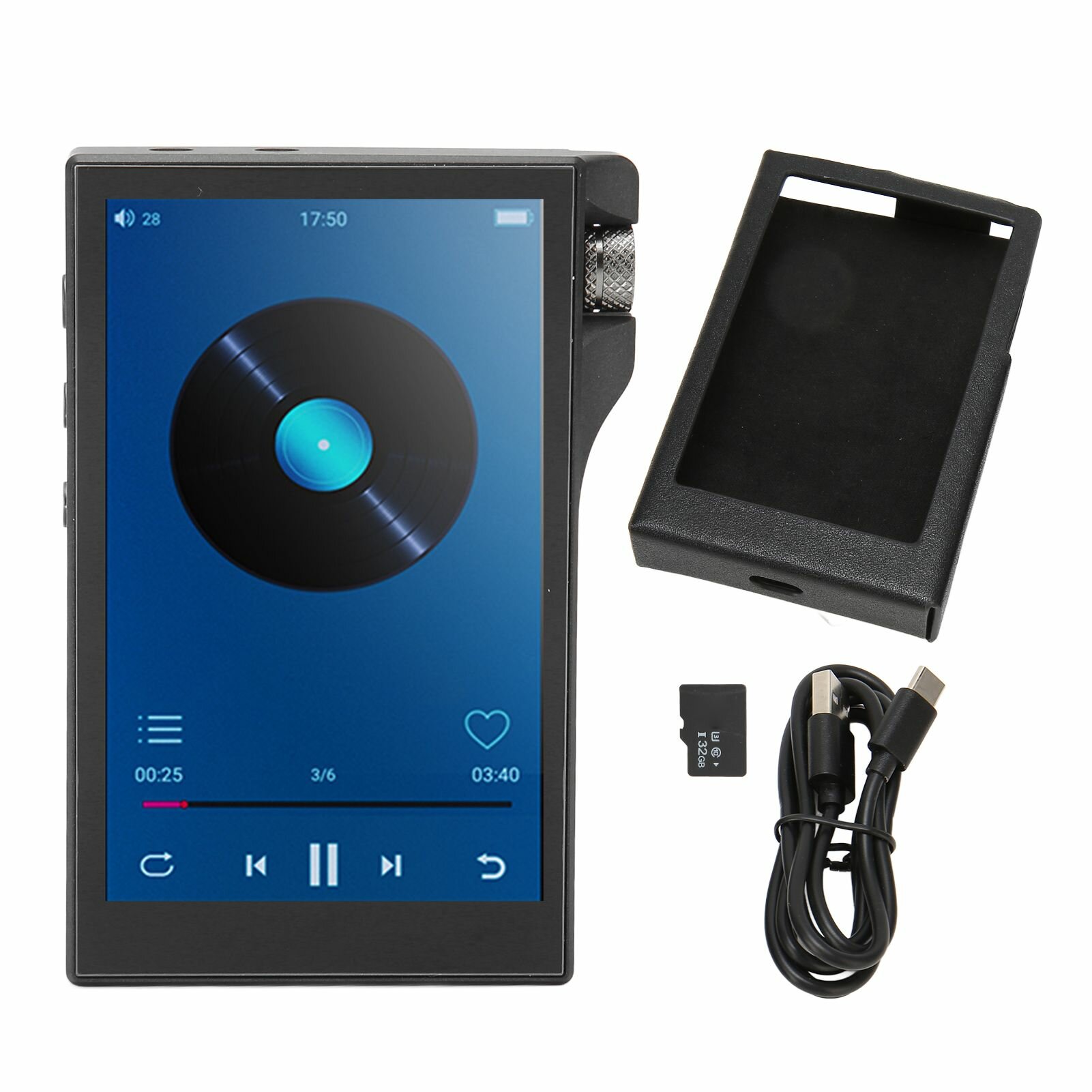 MP3-плеер 4" IPS экран, BT4.0 Lossless, 4-ядерный, 16GB ОЗУ + 32GB