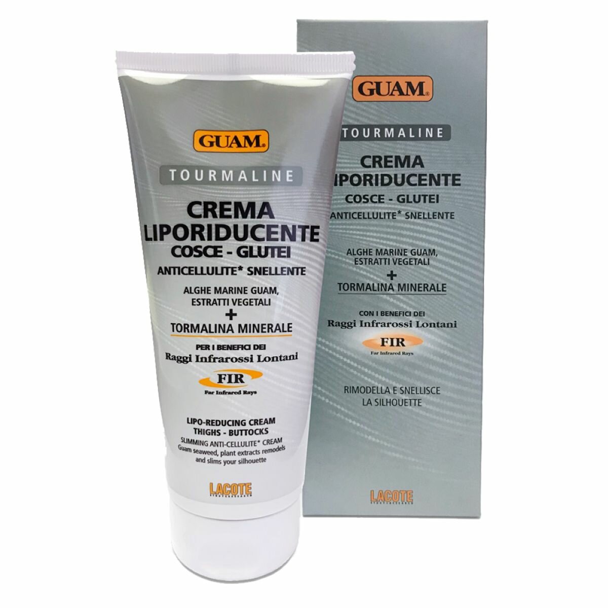 Гуам TOURMALINE Крем антицеллюлитный с жиросжигающим эффектом с микрокристаллами Турмалина, 200 мл (0780) / GUAM Cream