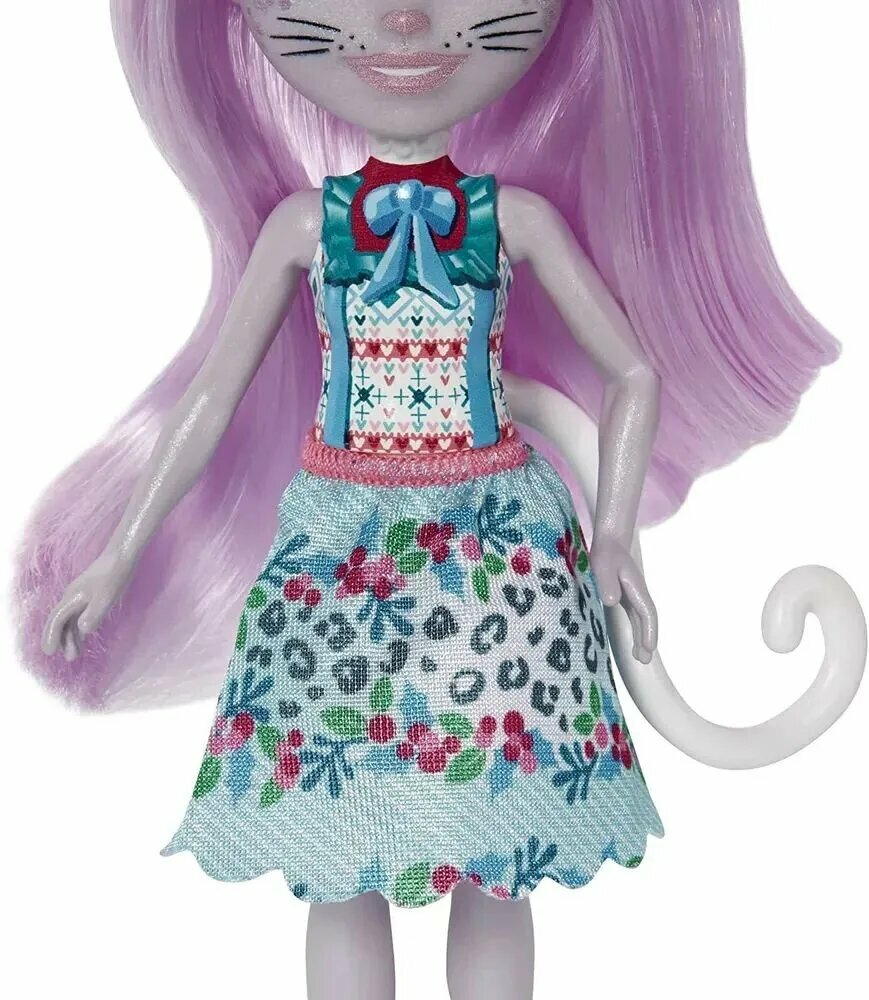 Игровой набор Enchantimals Адвент календарь с куклой Сибилл Снежный Барс