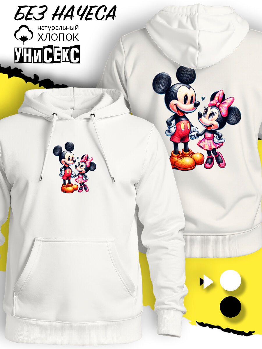 Худи Толстовка свитшот с Микки Минни Маус Mickey Minnie Mouse