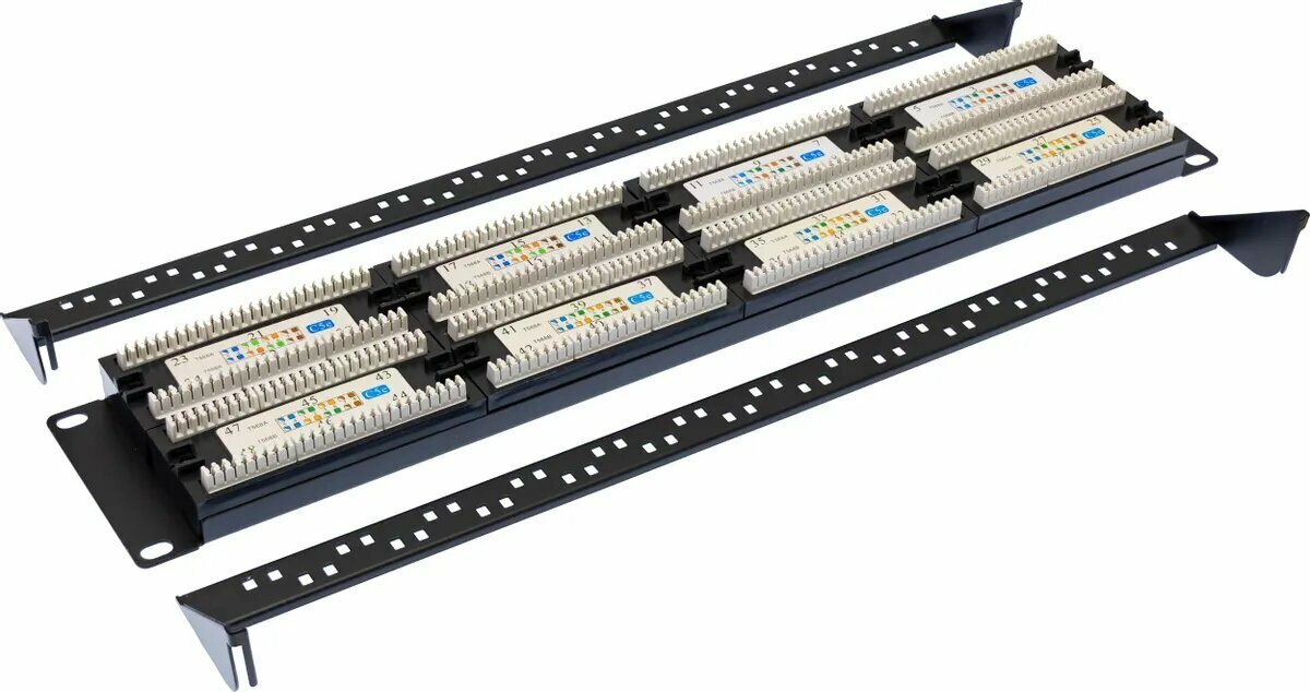 Патч-панель Suprlan 10-0405 19 2U RJ45 кат.5E UTP