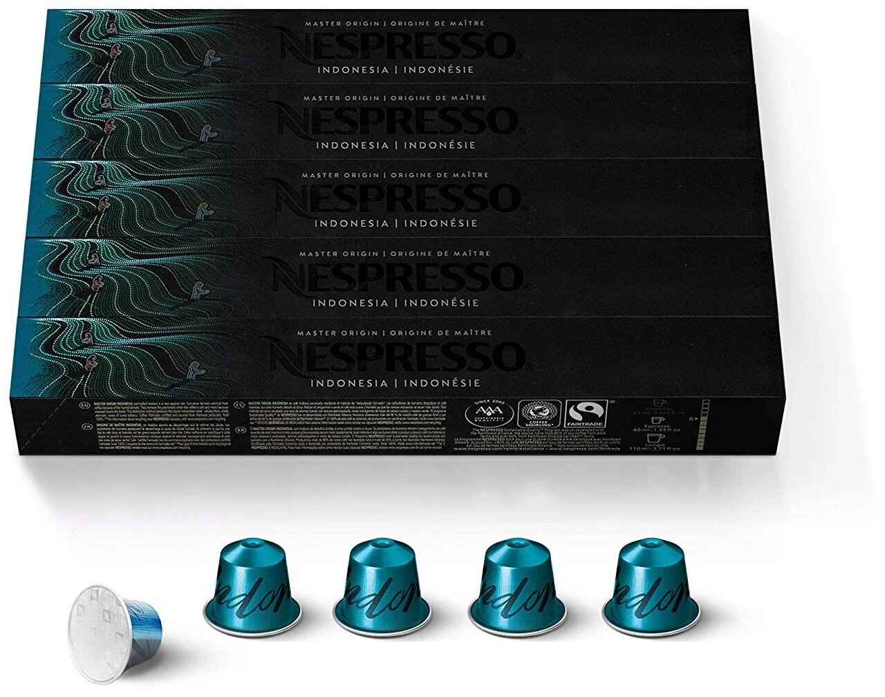 Кофе в капсулах Nespresso Master Origins Indonesia, 10 кап. в уп.