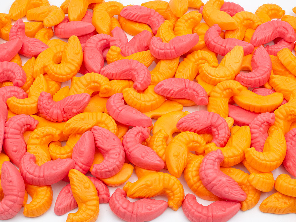 Мармелад жевательный "Креветки" 1кг HALAL /MINIHUA/Китай без глютена