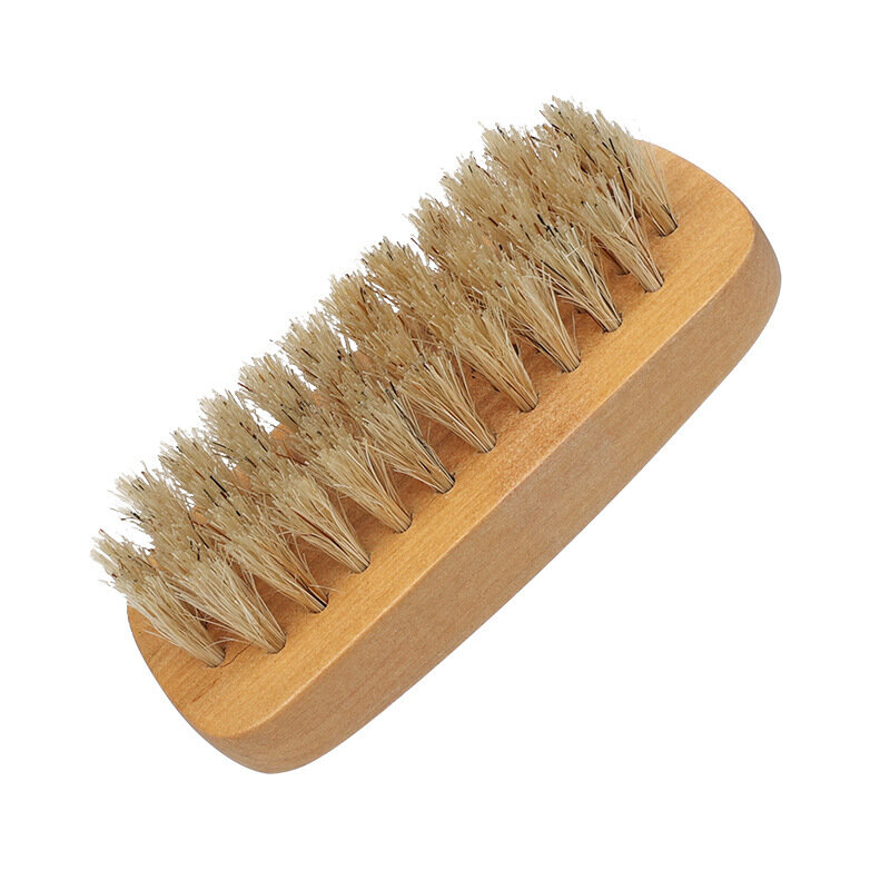 Щетка для обуви 80338, свиная шерсть, белая