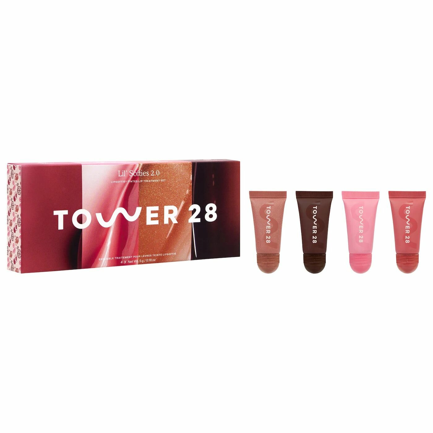 Tower 28 Набор для ухода за губами Mini Lil' Softies LipSoftie Lip Treatment Set