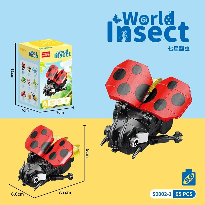 Конструктор World Insect Ladybug, 95 деталей, S0002-1