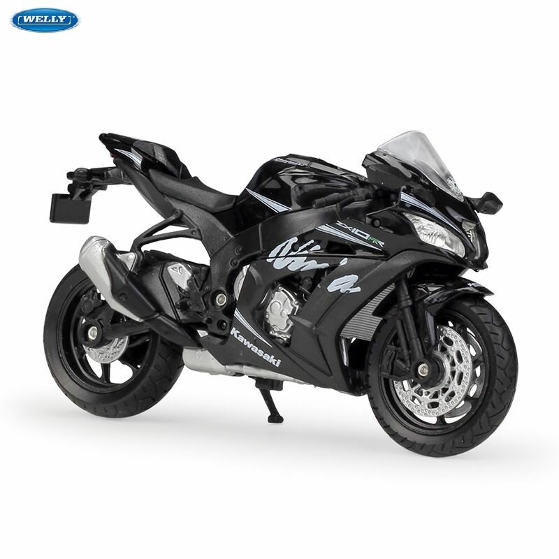 WELLY 1:18 2017 Kawasaki Ninja ZX10-RR Модель мотоцикла