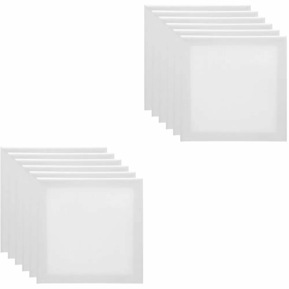 Комплект из 12 белых текстильных мольбертных досок из дерева для творчества и живописи