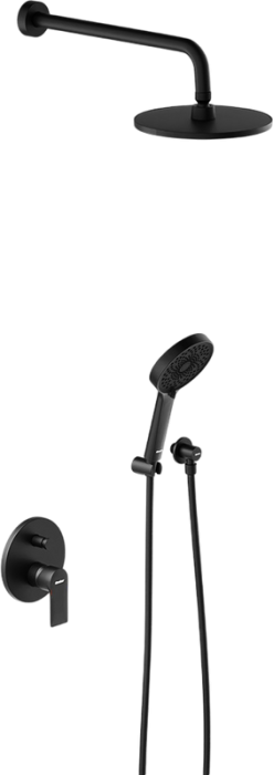 Душевой комплект Damixa Apollo 947520300 С внутренней частью, черный