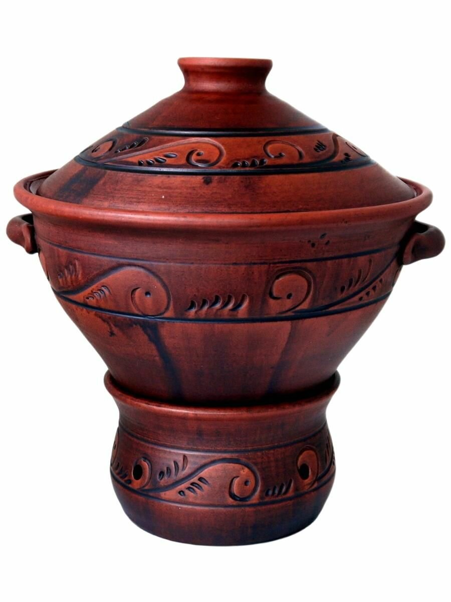 Горшочек для запекания и подачи, Шашлычница, глина, керамика, ручная работа