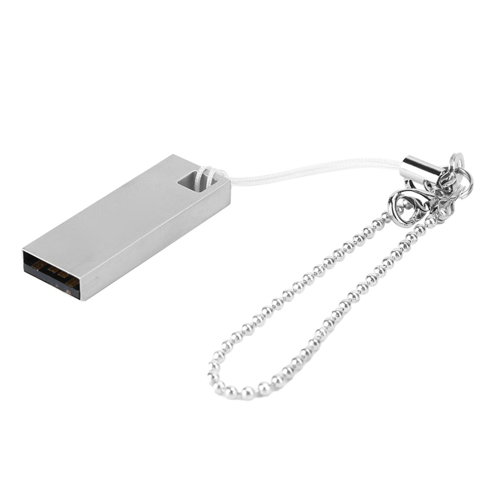 Флешка MAIKOU мини, металлическая, на шнурке, USB 2.0, 64 ГБ