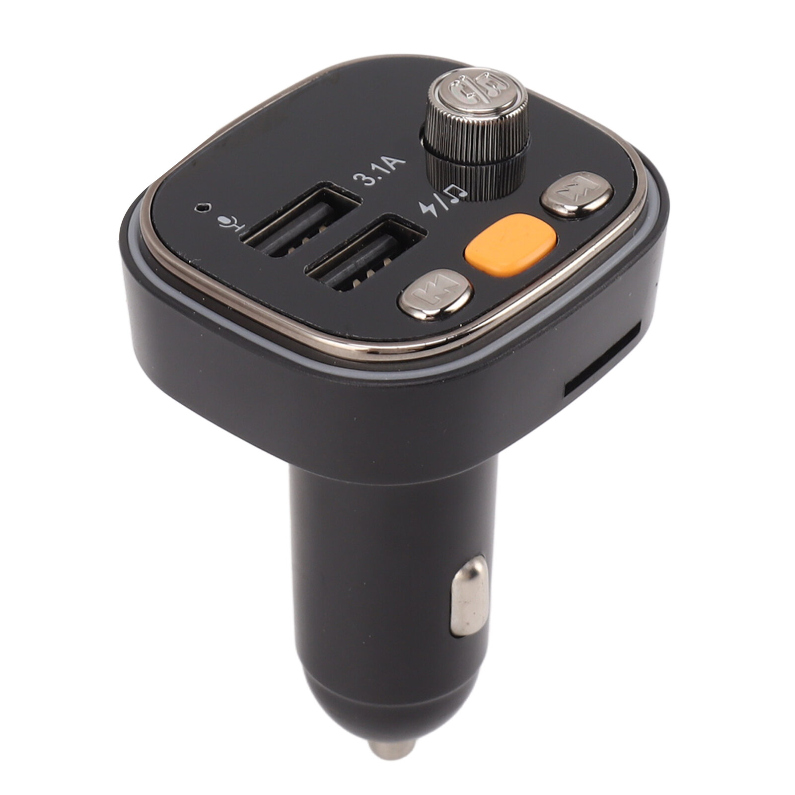 Автомобильный MP3-плеер с функцией быстрой зарядки и громкой связи, Bluetooth FM-передатчик, беспроводной радиоадаптер, черный