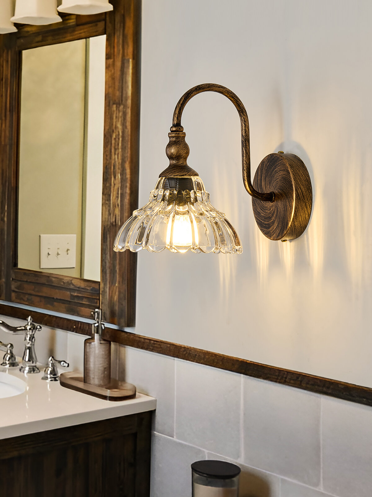 Настенный светильник бра E27 над кроватью, ванная, гостиная