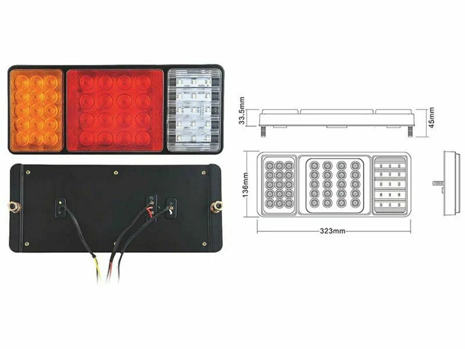 Фонарь задний Isuzu ELF NPRNQR 93-12